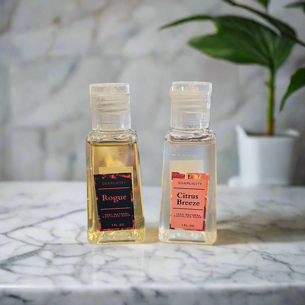 Travel-Size Liquid Hand Soap | 100% Natural | Soaplicity