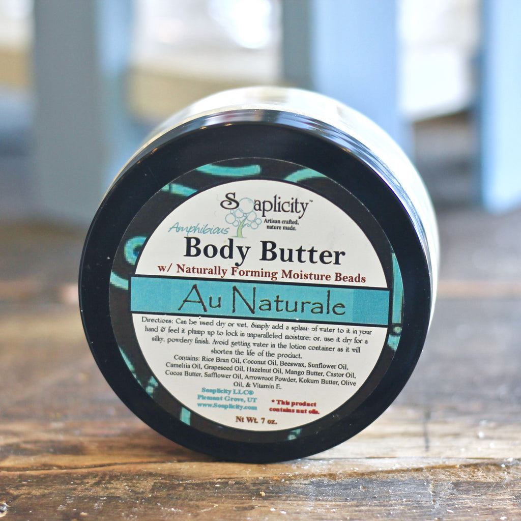 All-Natural Body Butter - Au Naturale (unscented) | Soaplicity