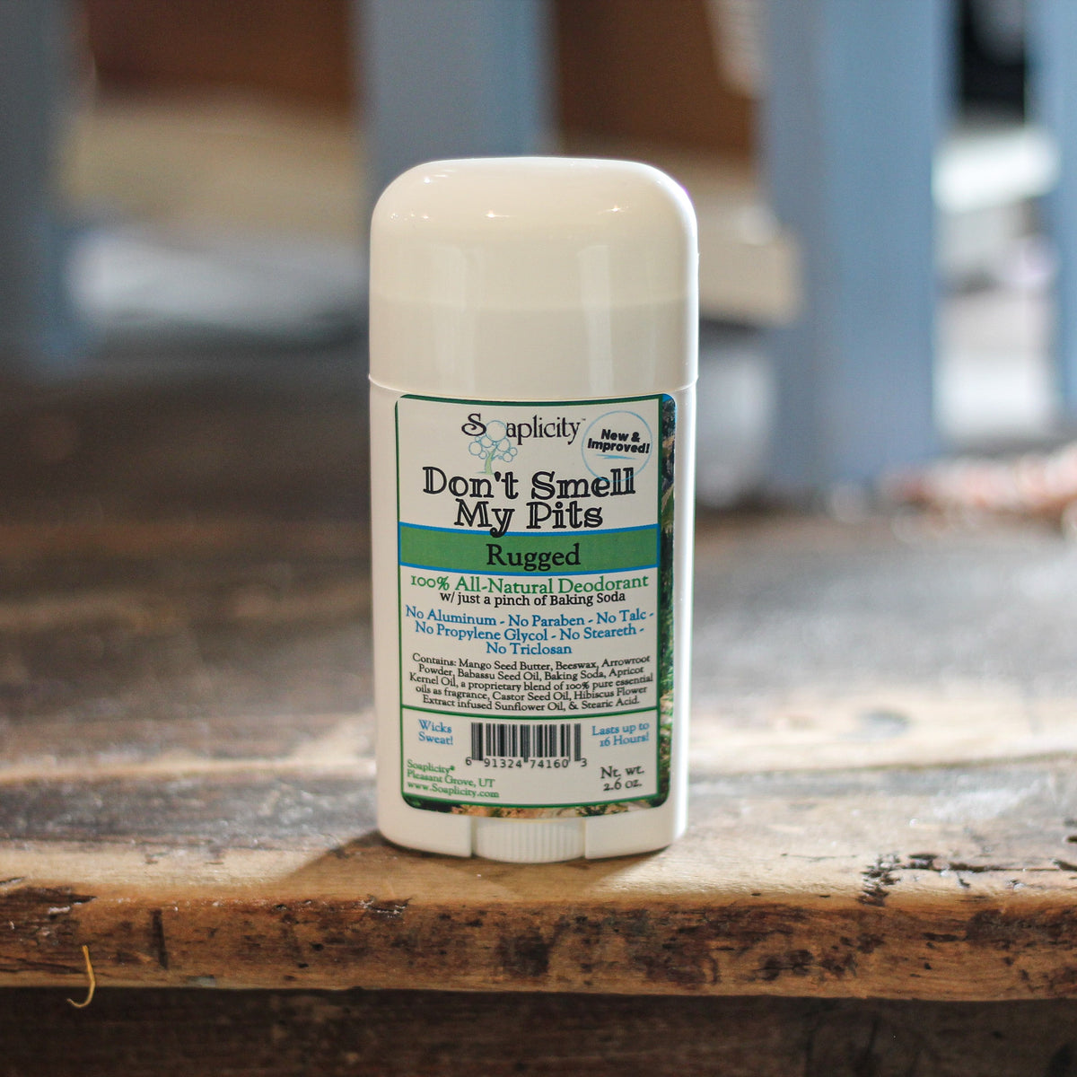 Don't Smell My Pits Natural Deodorant - Rugged | Soaplicity