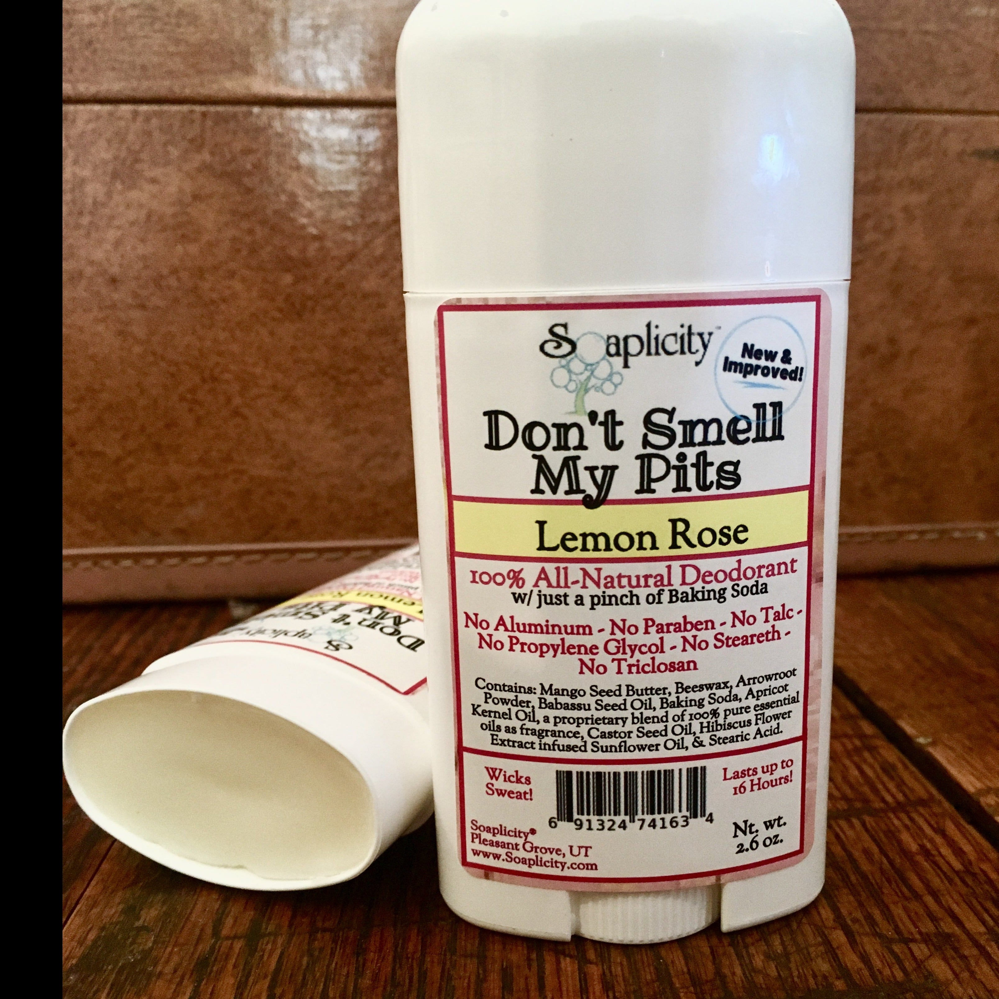Don't Smell My Pits Natural Deodorant - Lemon Rose | Soaplicity