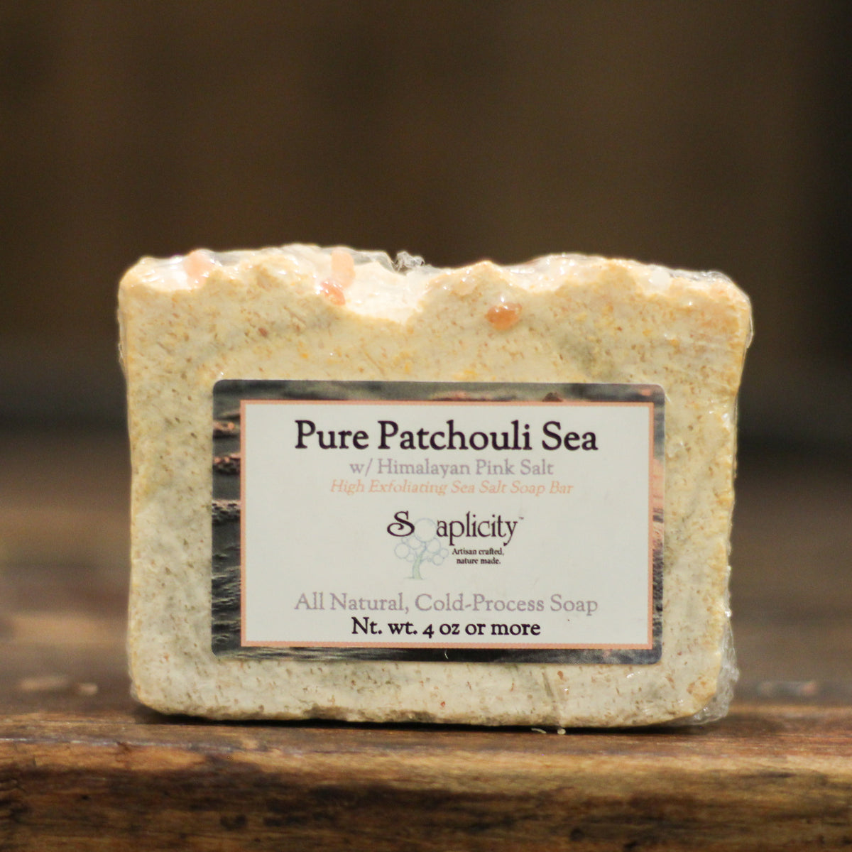 Himalayan Pink Sea Salt Soap Bar - Pure Patchouli Sea | Soaplicity