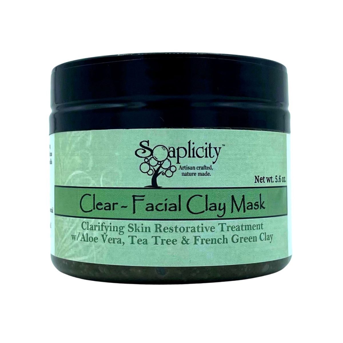 Clear, All-Natural Facial Clay Mask for Oily Skin | Soaplicity