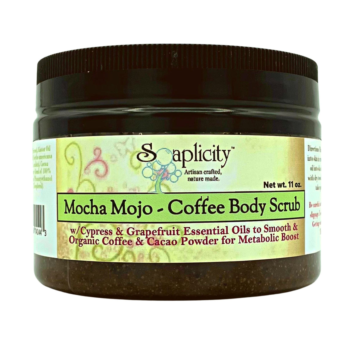 Mocha Mojo Coffee Body Scrub, All-Natural | Soaplicity