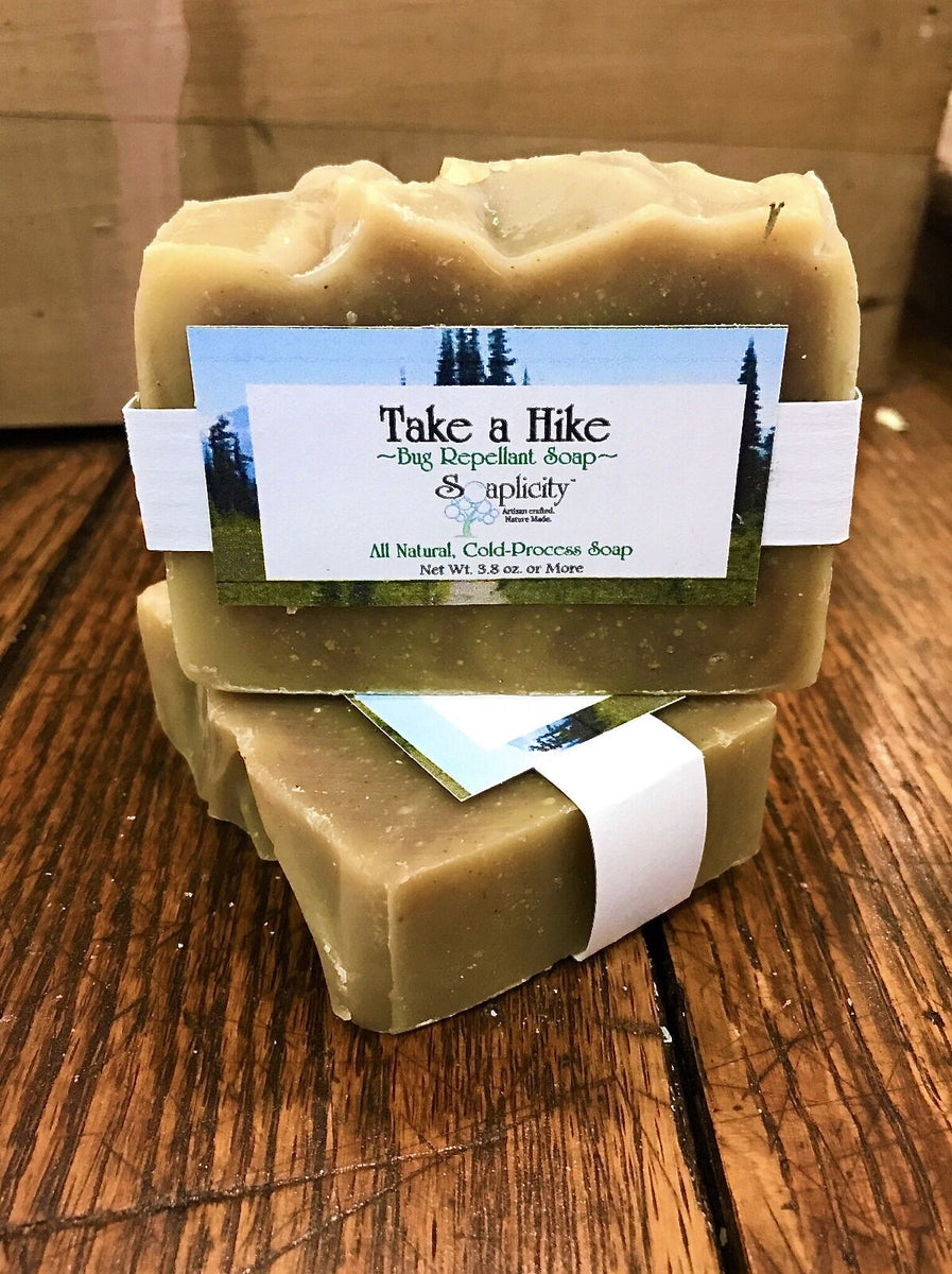 Take a Hike, All-Natural Bug Repellent Soap with Andiroba Oil | Soaplicity